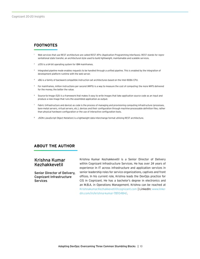 Adopting DevOps: Overcoming Three Common Stumbling Blocks | PDF