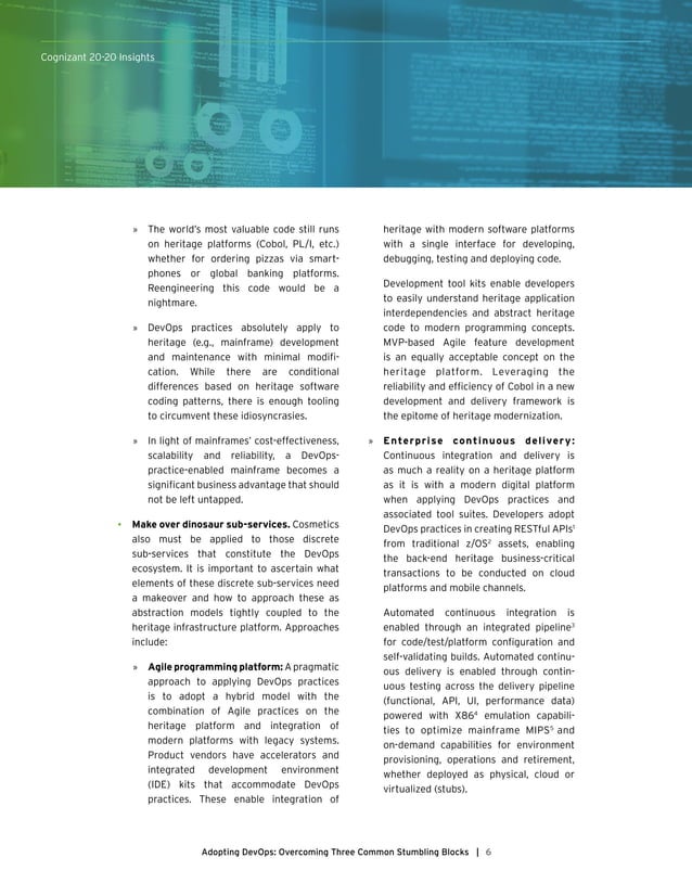 Adopting DevOps: Overcoming Three Common Stumbling Blocks | PDF