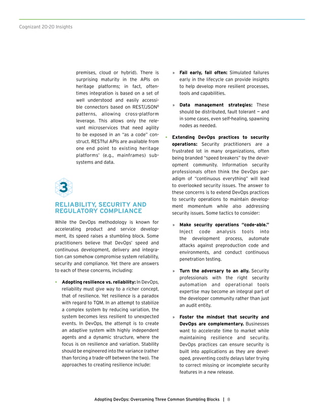 Adopting DevOps: Overcoming Three Common Stumbling Blocks | PDF