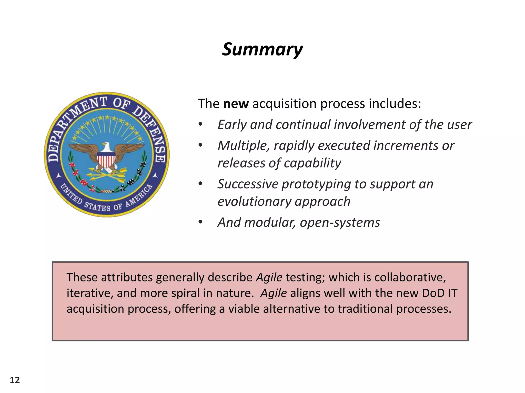 Adopting Agile in the DoD | PPTX
