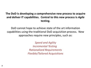 Adopting Agile in the DoD | PPTX