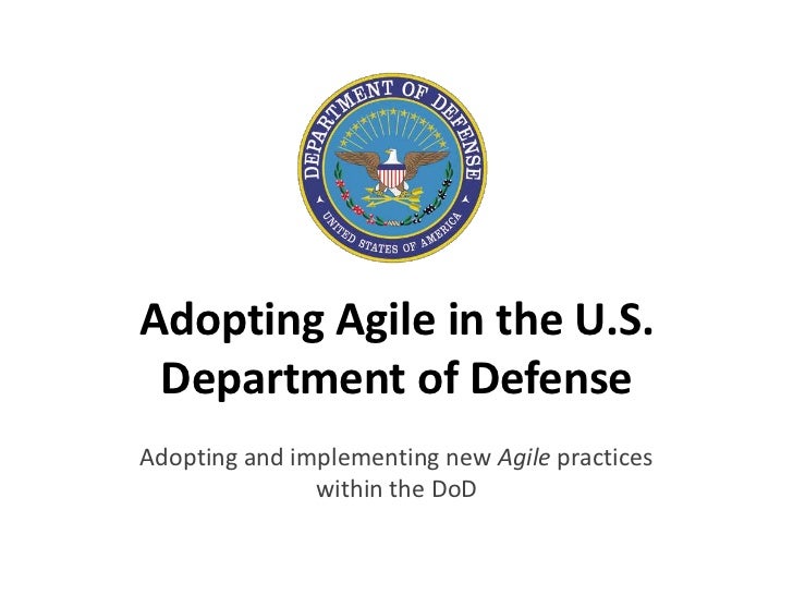 Adopting Agile In The Dod