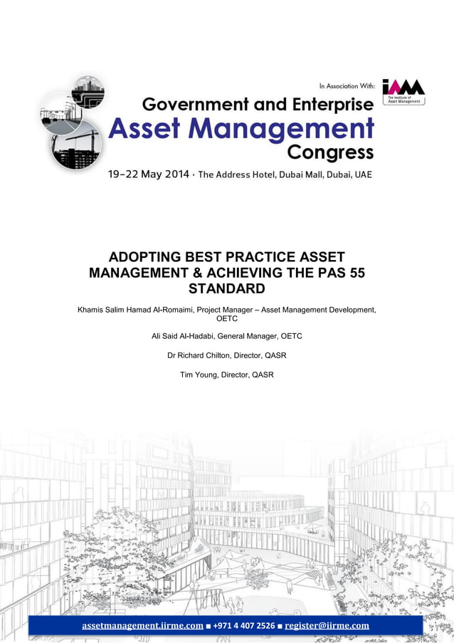 Adopting best practice asset management | PDF | Business Utilities ...