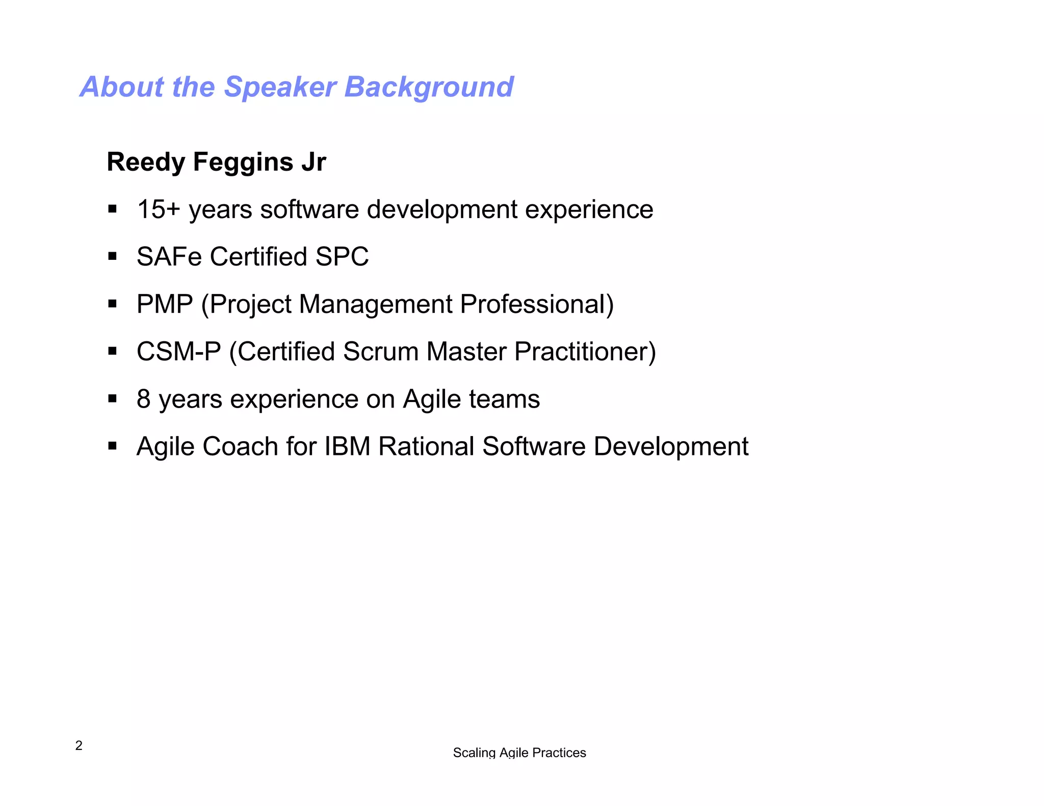Adopting Scaled Agile Framework Webinar V1 0 Ppt