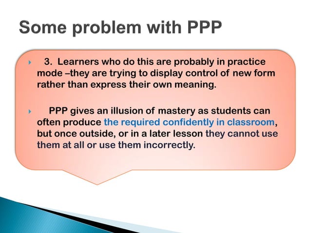 Task based learning Vs PPP | PDF