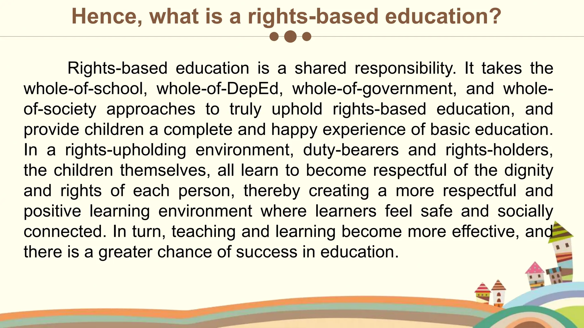 ADOPTING THE RIGHTS-BASED education framework | PPTX