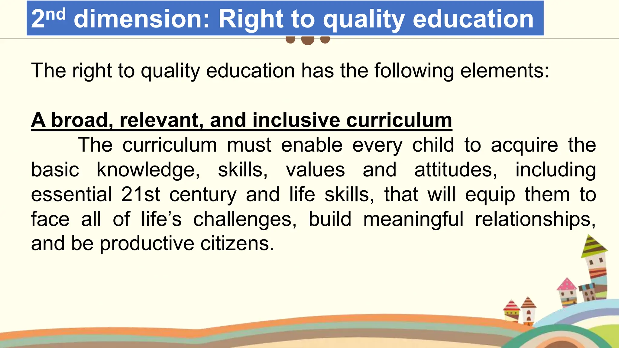 ADOPTING THE RIGHTS-BASED education framework | PPTX