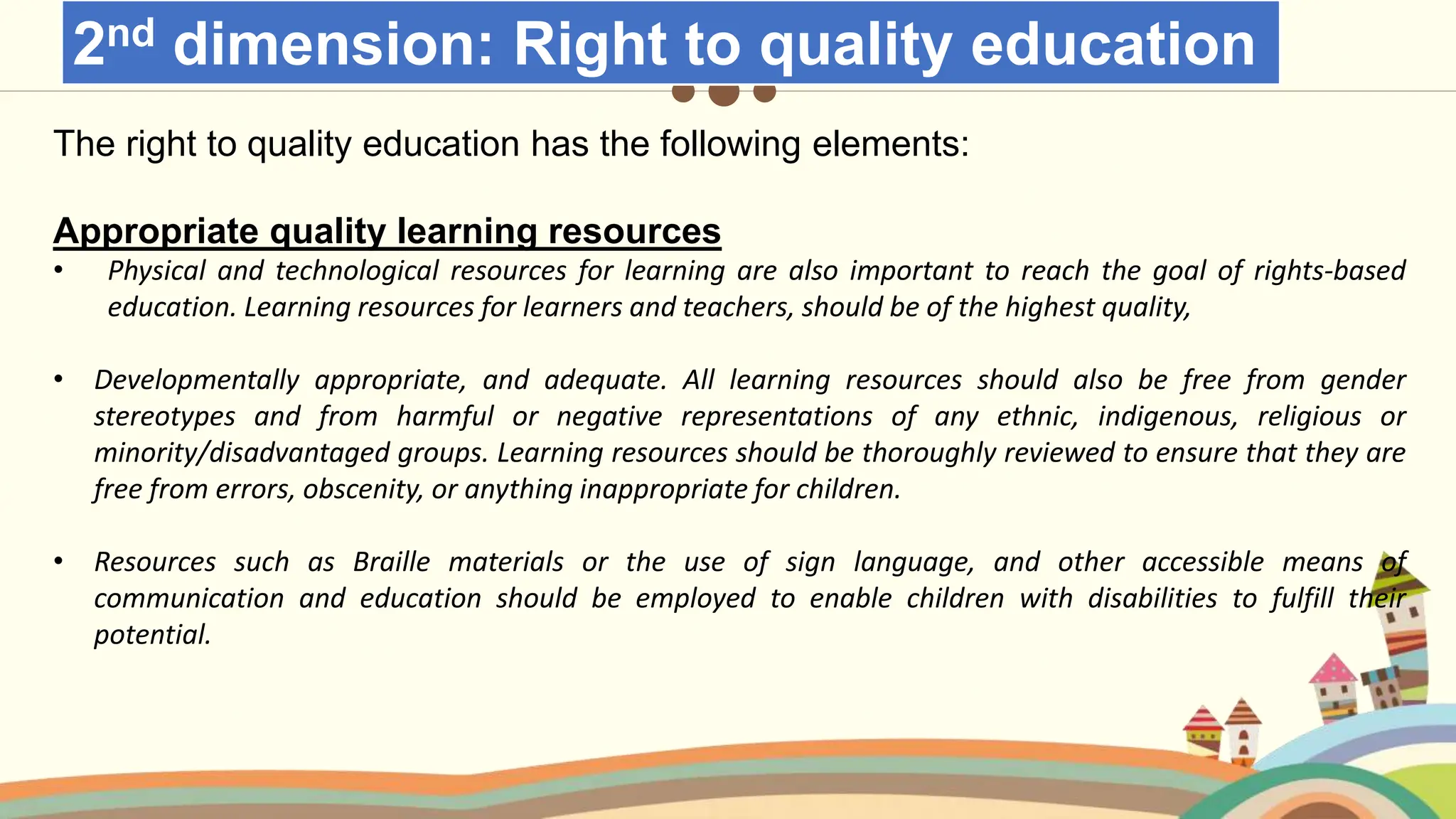 ADOPTING THE RIGHTS-BASED education framework | PPTX