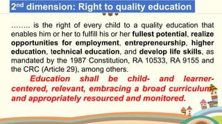ADOPTING THE RIGHTS-BASED education framework | PPTX