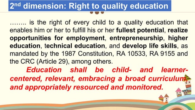 ADOPTING THE RIGHTS-BASED education framework | PPTX | Education