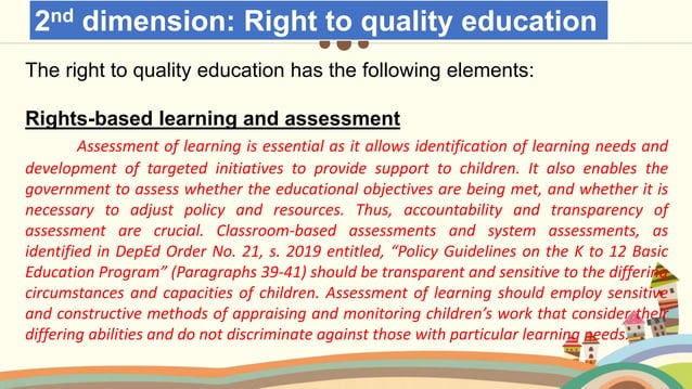 ADOPTING THE RIGHTS-BASED education framework | PPTX | Education