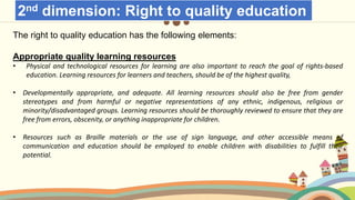 ADOPTING THE RIGHTS-BASED education framework | PPTX