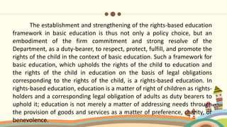 ADOPTING THE RIGHTS-BASED education framework | PPTX