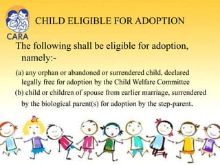 Adoption in India | PPTX