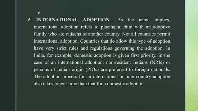 Adoption | PPTX | Adoption and Fostering | Parenting