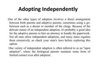 Adoption.pptx and the procedure of adopting | PPTX