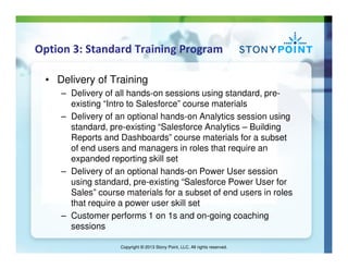 Adoption stony point salesforce end user training overview | PDF