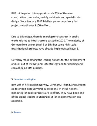 Which Countries Lead the Global Adoption of BIM? | PDF
