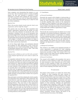 Adoption Of Cloud Computing In Nepal | PDF