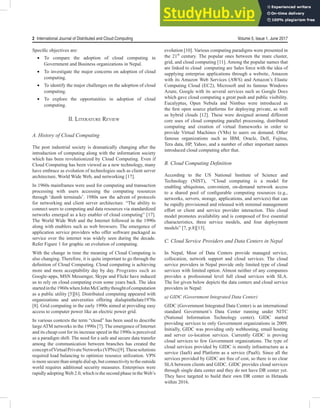 Adoption Of Cloud Computing In Nepal | PDF