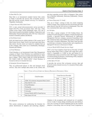 Adoption Of Cloud Computing In Nepal | PDF