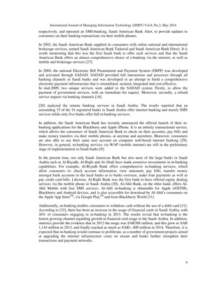 Adoption of Mobile Banking in Saudi Arabia : An Emprical Evaluation ...