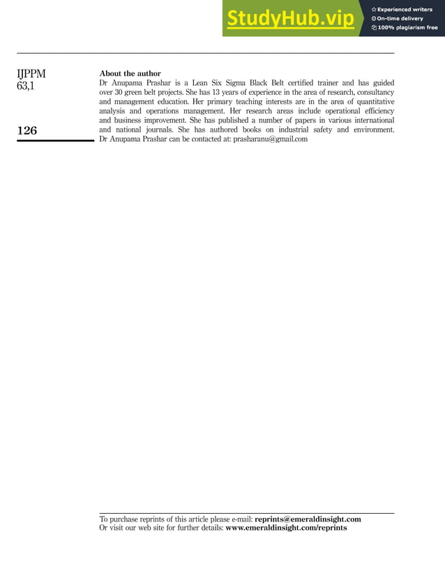 Adoption Of Six Sigma DMAIC To Reduce Cost Of Poor Quality | PDF