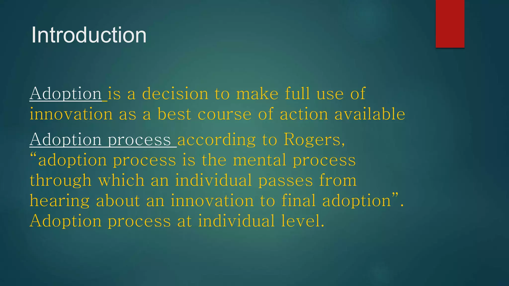 Adoption process and stages | PPTX