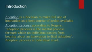 Adoption process and stages | PPTX