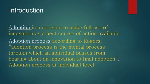 Adoption process and stages | PPTX