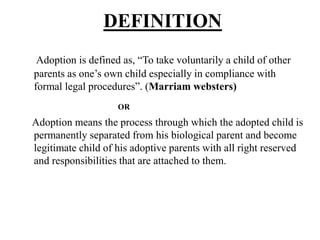 Adoption services | PPT