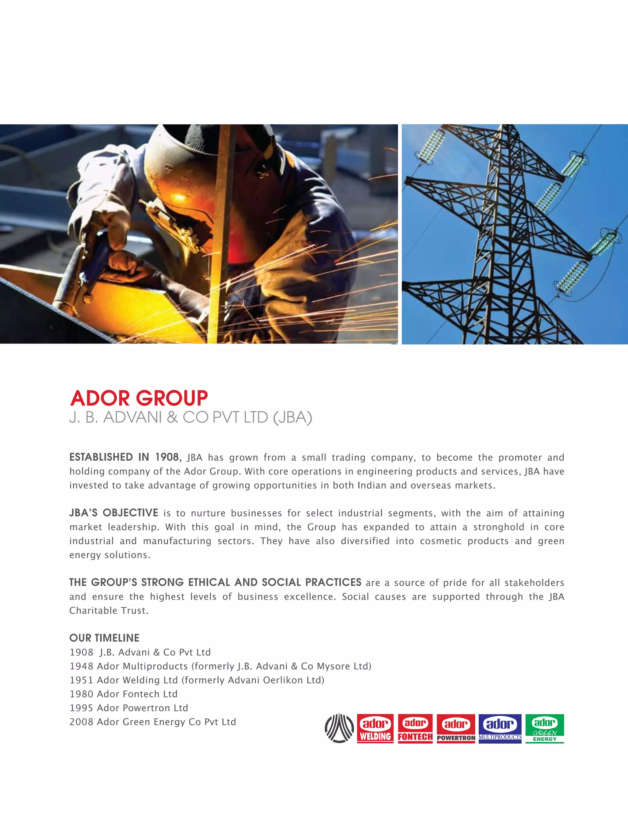Ador group brochure | PDF