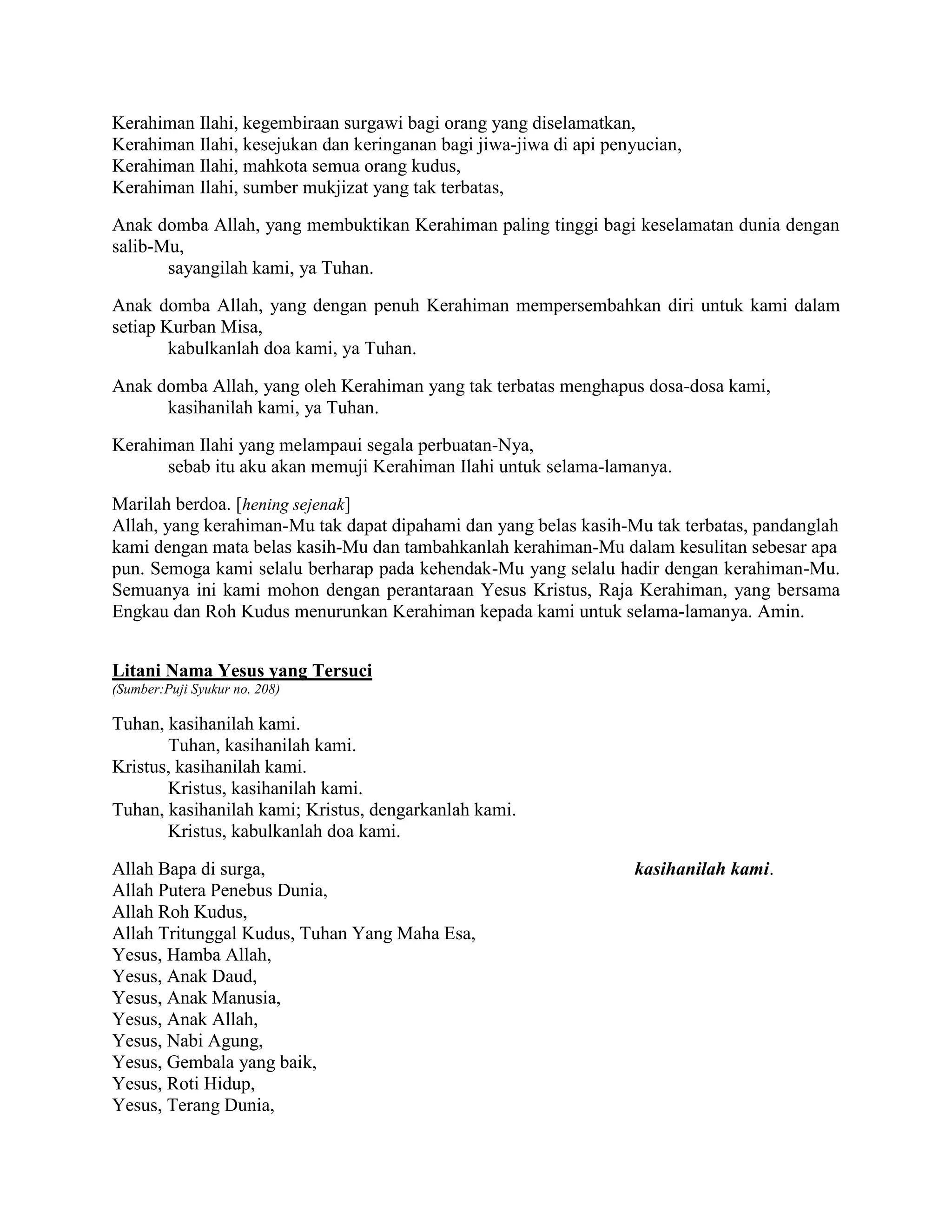 Adorasi Ekaristi pada Sakramen Mahakudus | PDF