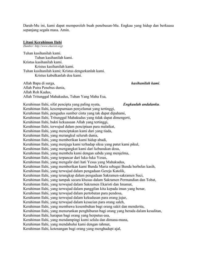 Adorasi Ekaristi pada Sakramen Mahakudus | PDF