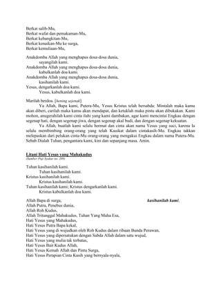 Adorasi Ekaristi pada Sakramen Mahakudus | PDF