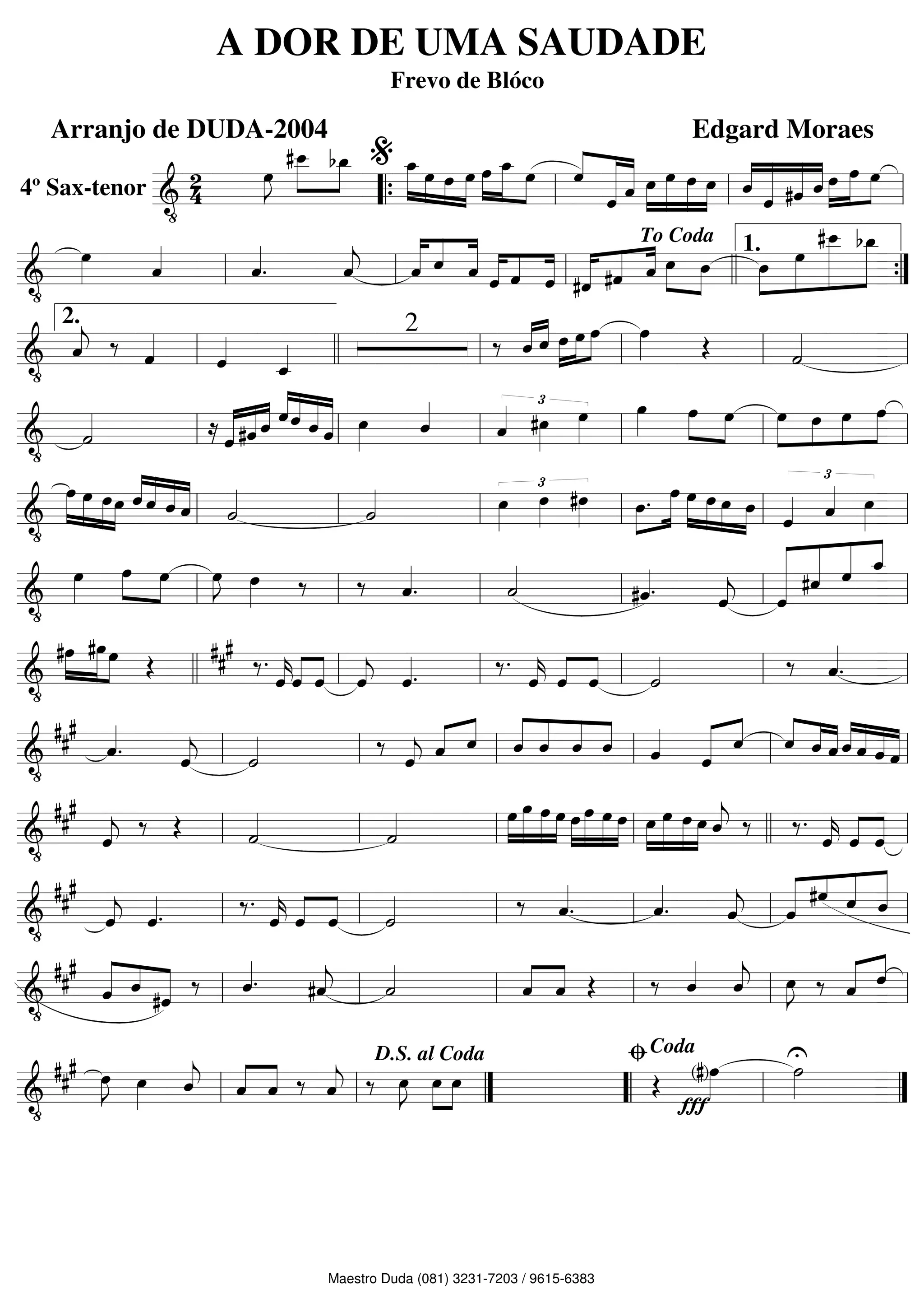 A dor de uma saudade | PDF