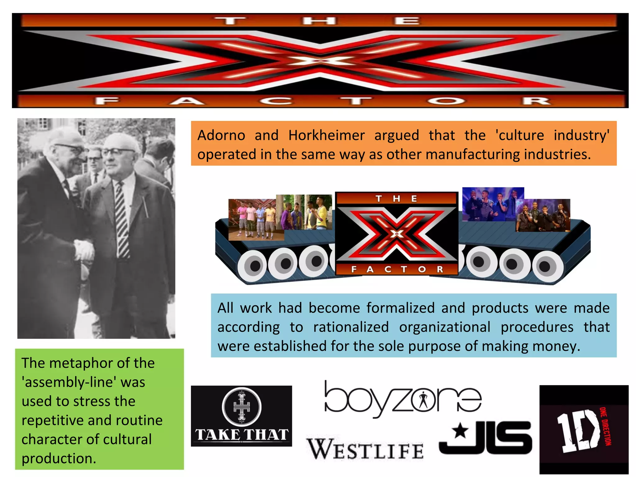 Adorno and Horkheimer - The Culture Industry | PPT