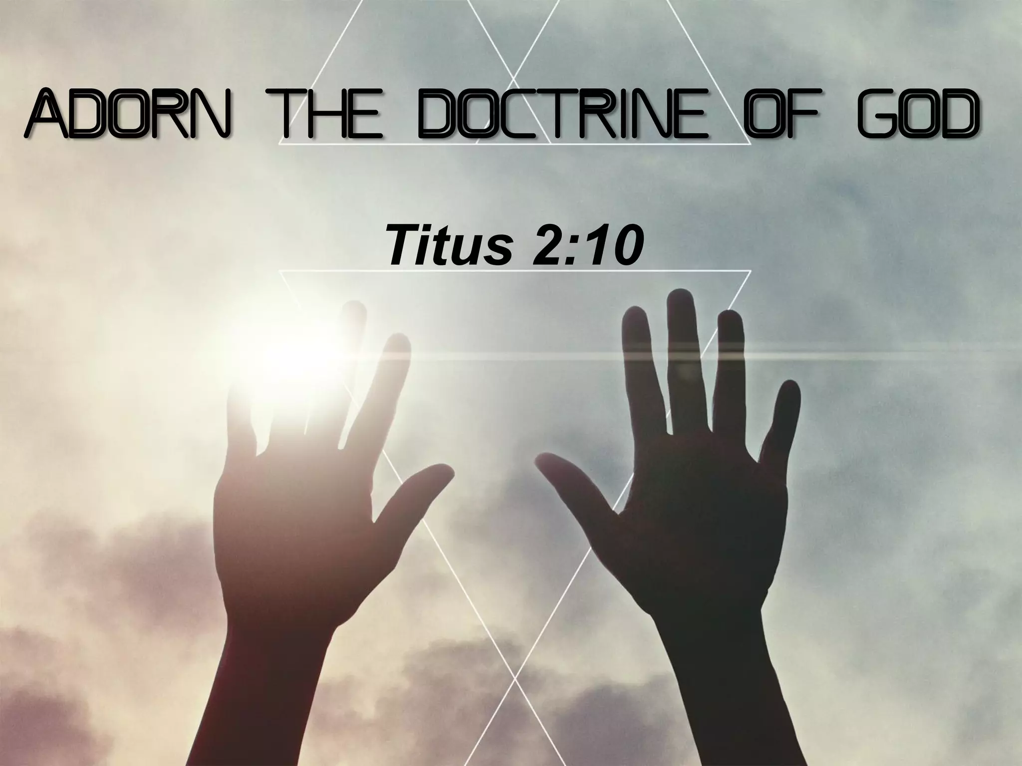 Adorn the Doctrine of God | PDF