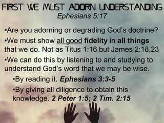 Adorn the Doctrine of God | PDF | Christianity | Religion & Spirituality