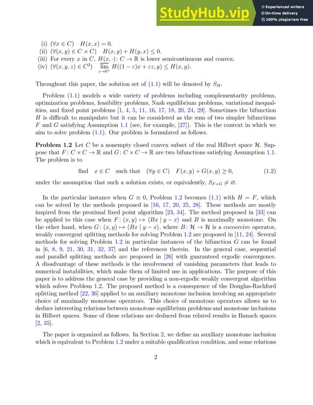 A Douglas Rachford Splitting Method For Solving Equilibrium Problems Pdf