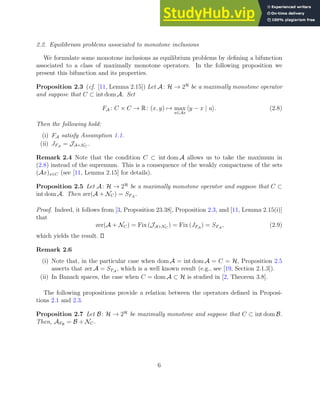 A Douglas Rachford Splitting Method For Solving Equilibrium Problems | PDF