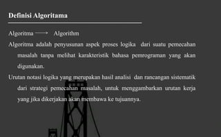 ALGORITMA dan PEMROGRAMAN | PPTX