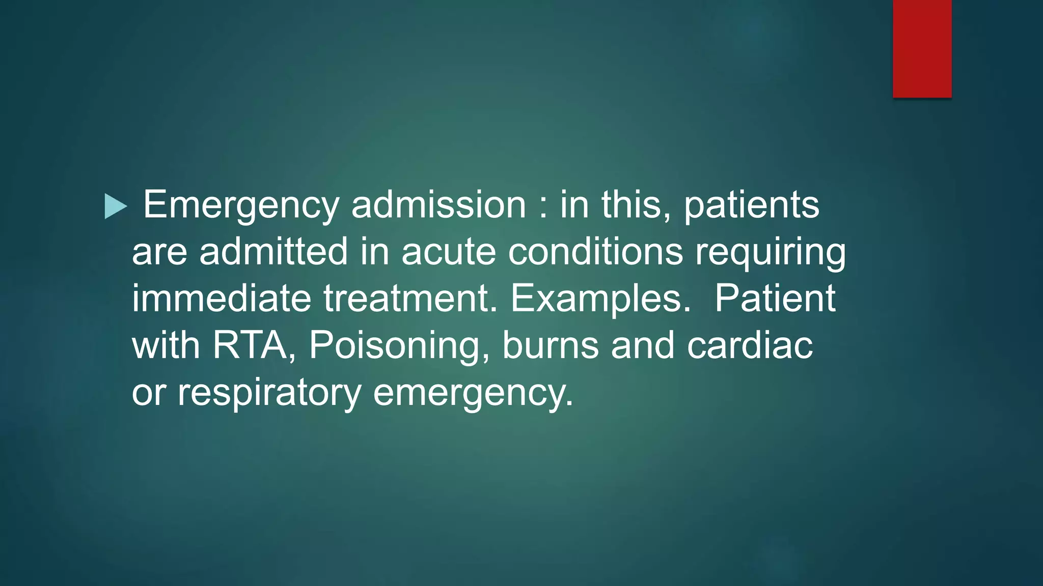 admission procedure in nursing | PPTX