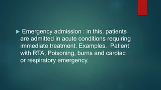 admission procedure in nursing | PPTX