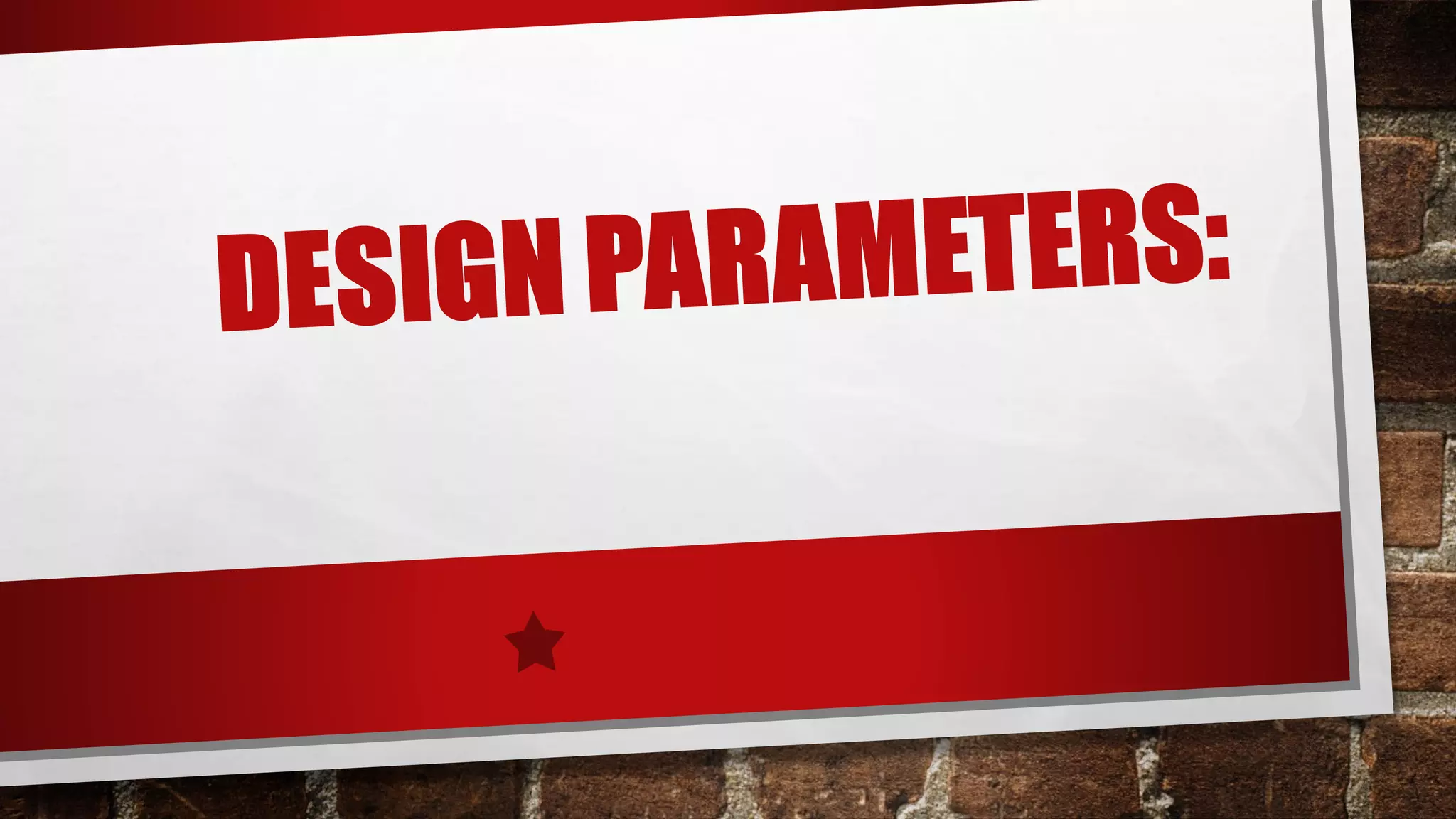 Design parameters | PDF