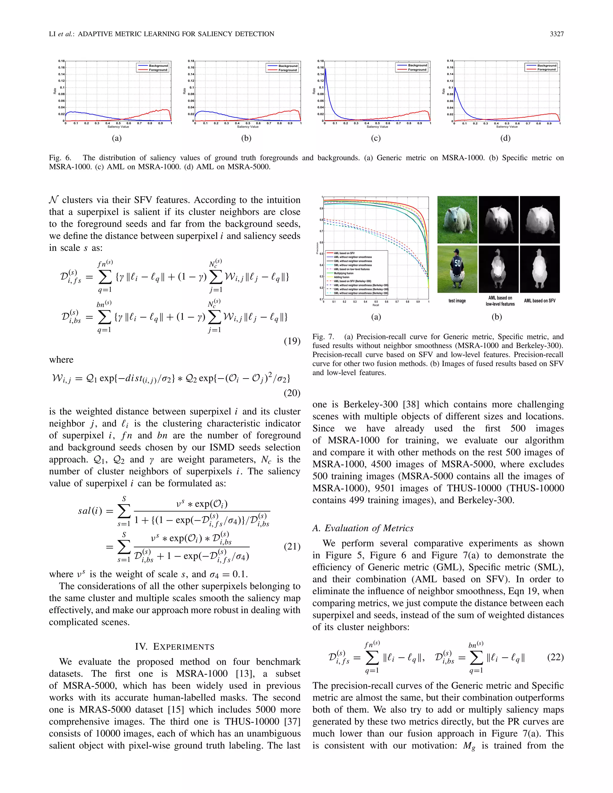 adaptive metric learning for saliency detection base paper | PDF