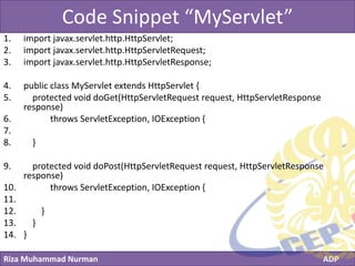 ADP - Chapter 2 Exploring the java Servlet Technology | PPT