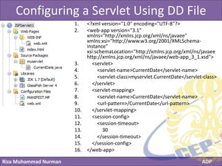 ADP - Chapter 2 Exploring the java Servlet Technology | PPT
