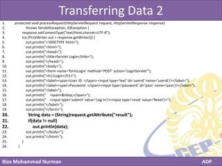 ADP- Chapter 3 Implementing Inter-Servlet Communication | PPT