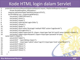 ADP- Chapter 3 Implementing Inter-Servlet Communication | PPT